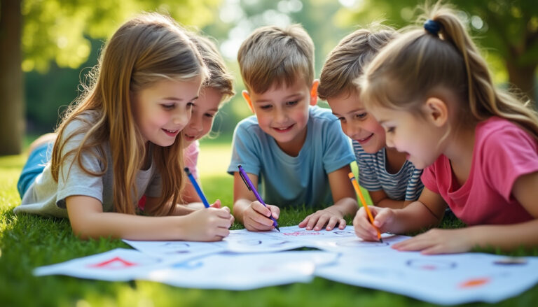 Jeu avec feuille et stylo : une activité pour améliorer la concentration